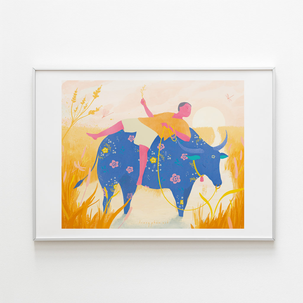 Buffalo Boy Art Print - Collective Memory