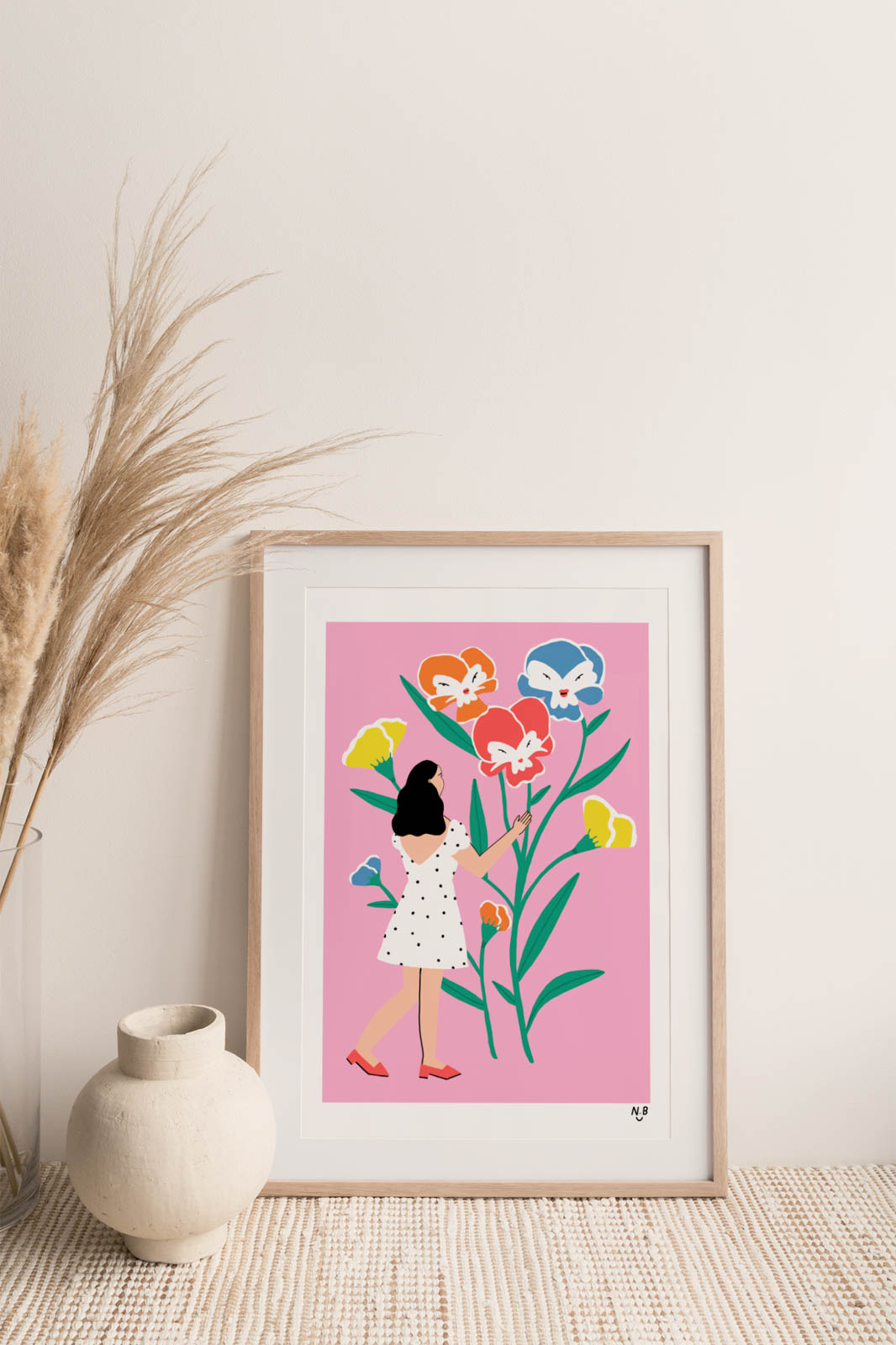 Flower Kid Art Print - Collective Memory
