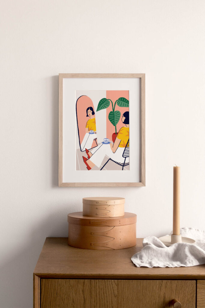 Self Reflection 2 (Mirror) Art Print - Collective Memory