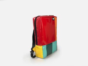 Recycled Backpack - Red Color - Collective Memory