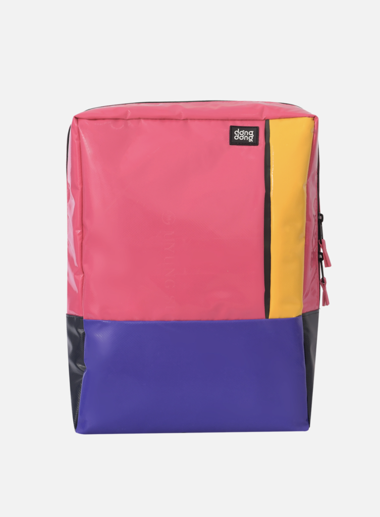 Recycled Backpack – Pink Purple Color - Collective Memory